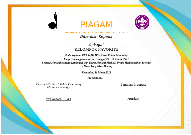 Piagam Persami | PDF