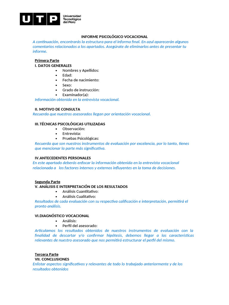 Modelo Informe | PDF