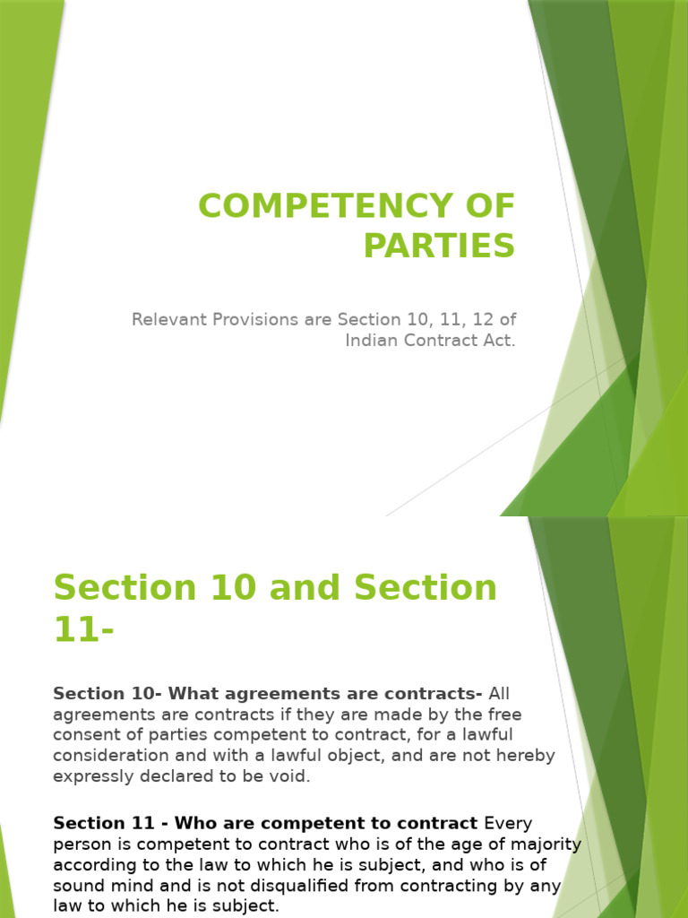 Competency of Parties | PDF | Estoppel | Law Of Obligations