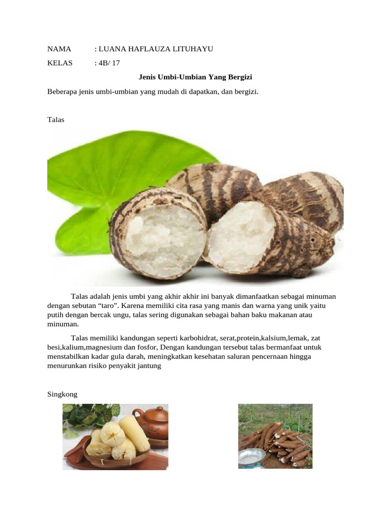 Jenis Umbi Print | PDF | Gaya Hidup