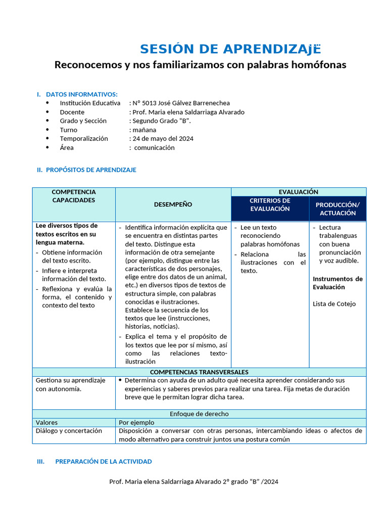 Palabras Homófonas | PDF | Evaluación | Aprendizaje