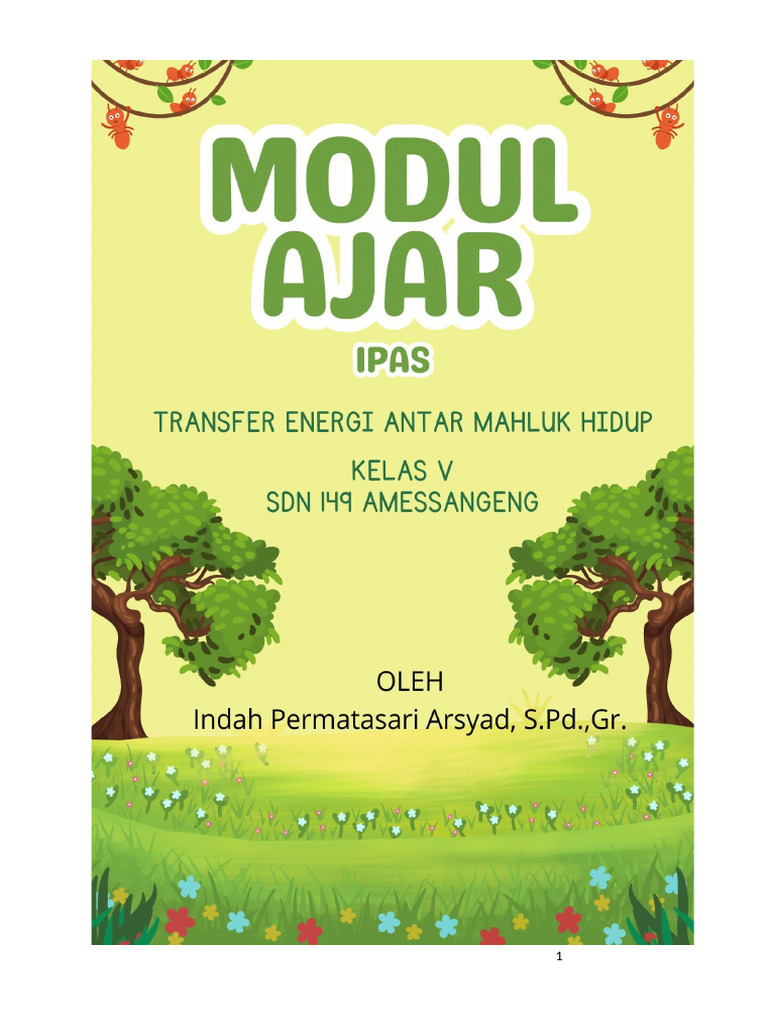 Modul Ajar IPAS: Transfer Energi Ekosistem | PDF