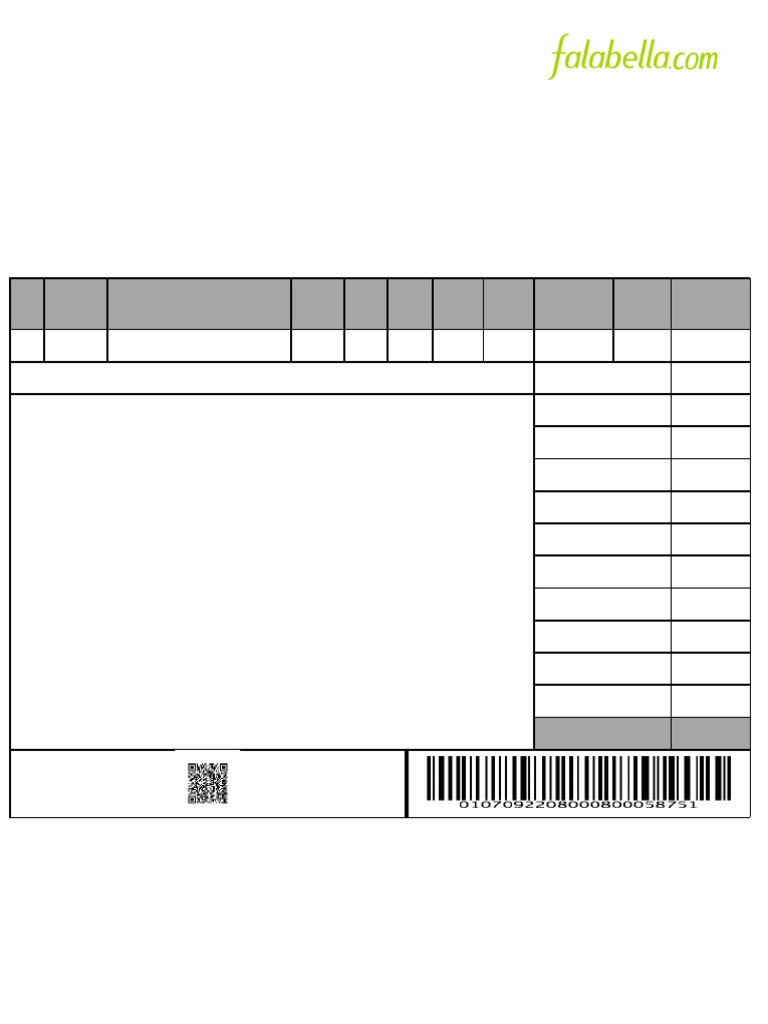 Boleta Electrónica de Saga Falabella | PDF