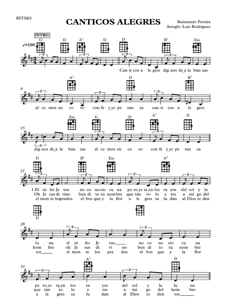 Canticos Alegres - Cuatro | PDF