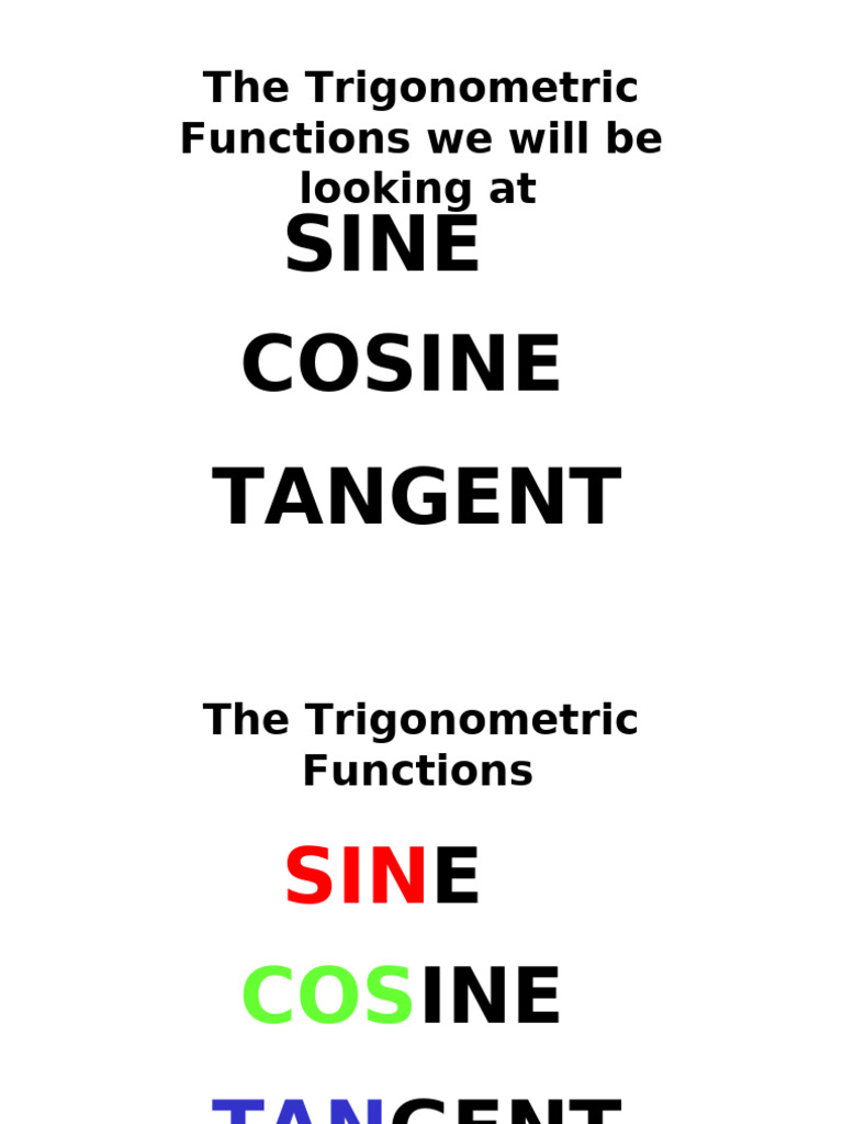 2nd Q - 1. Trigo Functions | PDF | Trigonometric Functions | Elementary ...