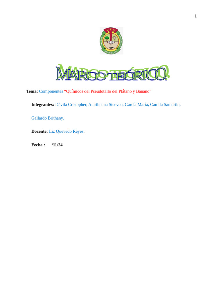 Marco Teorico de Pontón Jordan. | PDF | Plantas | Pared celular