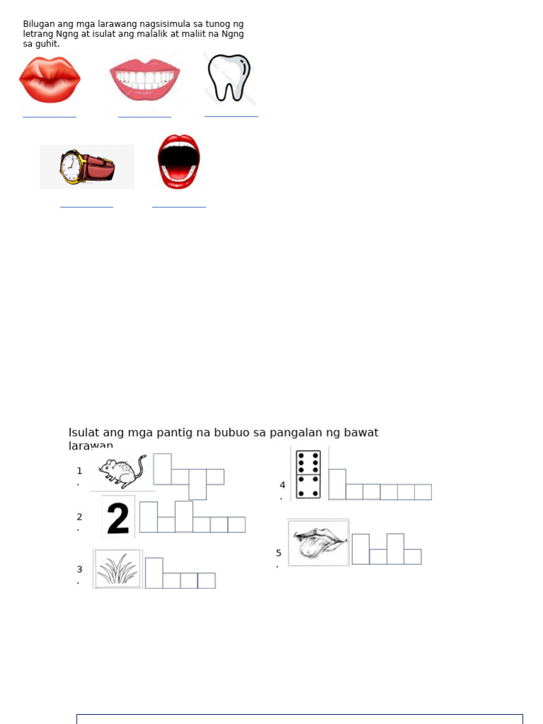 Letrang NG at D Activity | PDF