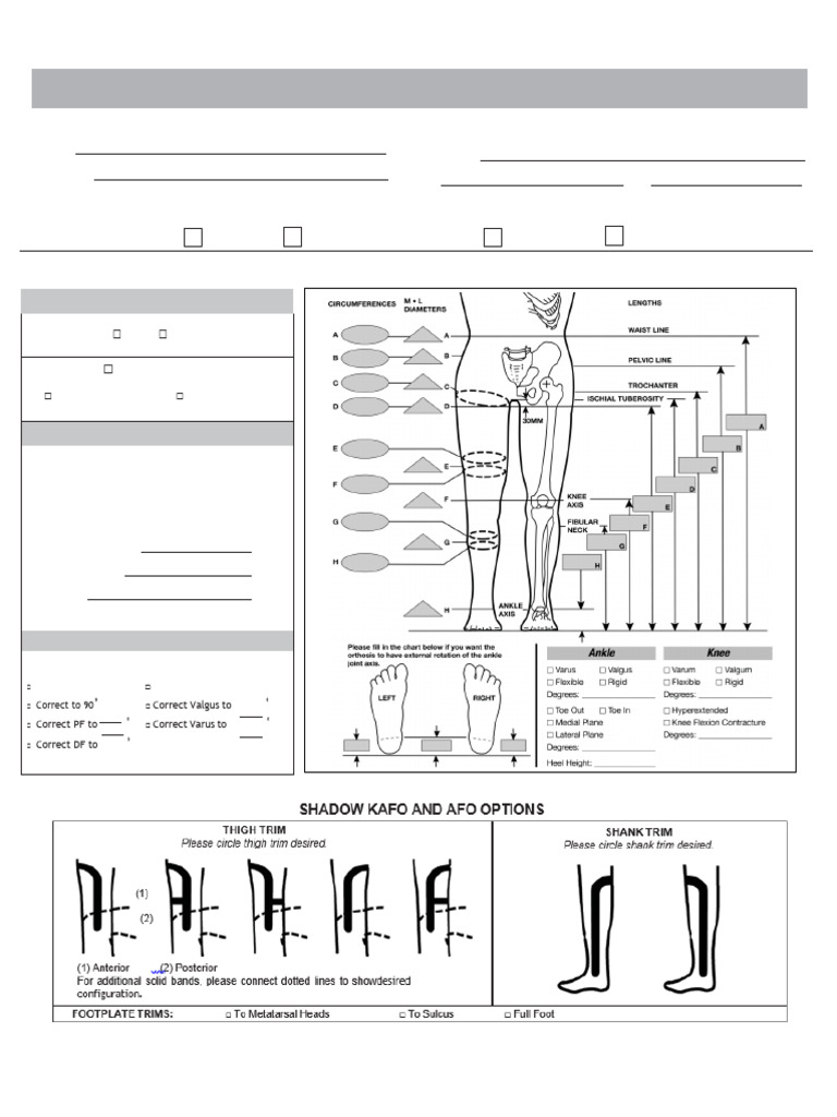 Orthform Shadow AFO KAFO 0001 | PDF
