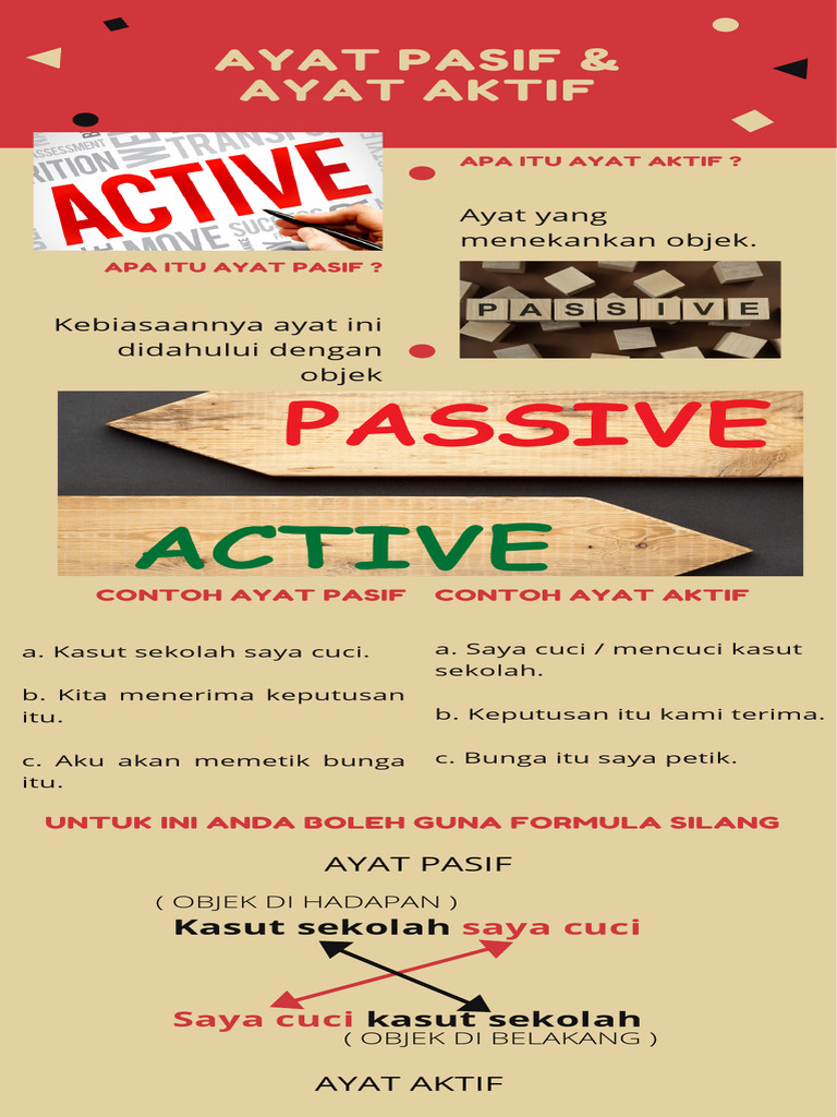 Ayat Aktif vs Pasif: Contoh & Penjelasan | PDF