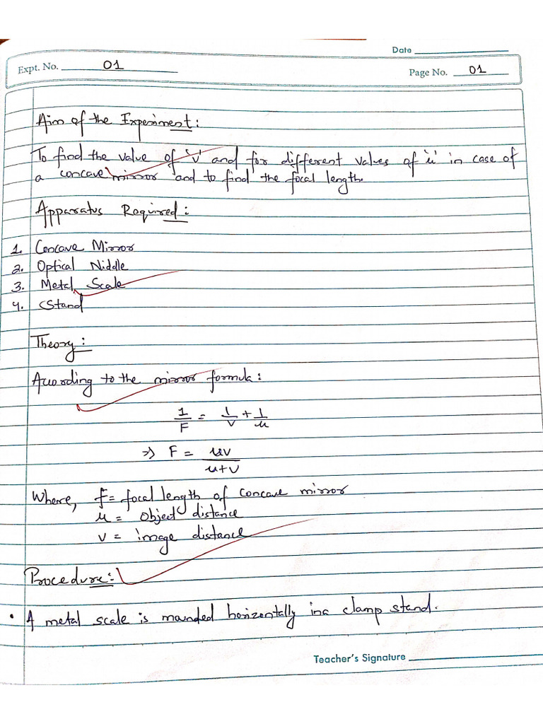 Class 12 Physics Practical Record | PDF