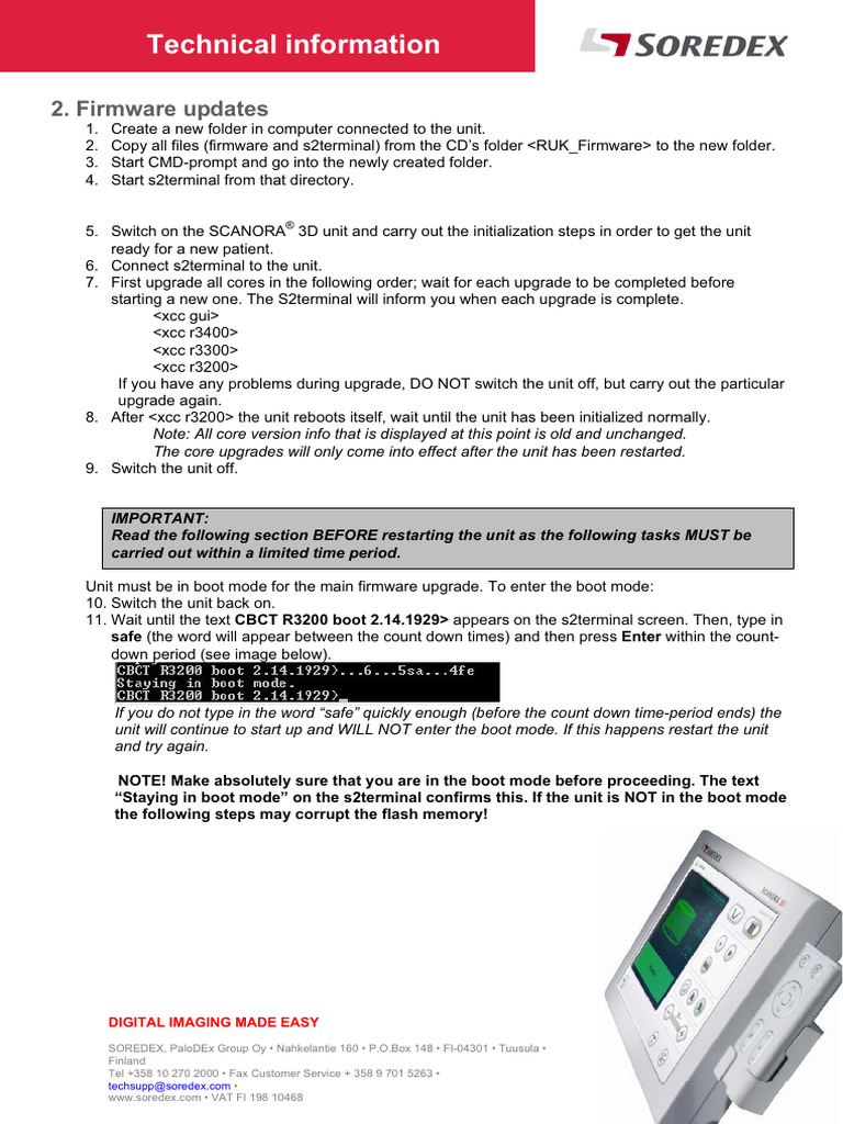 3D Scanora Firmware Driver Update Instructions | PDF | Booting ...