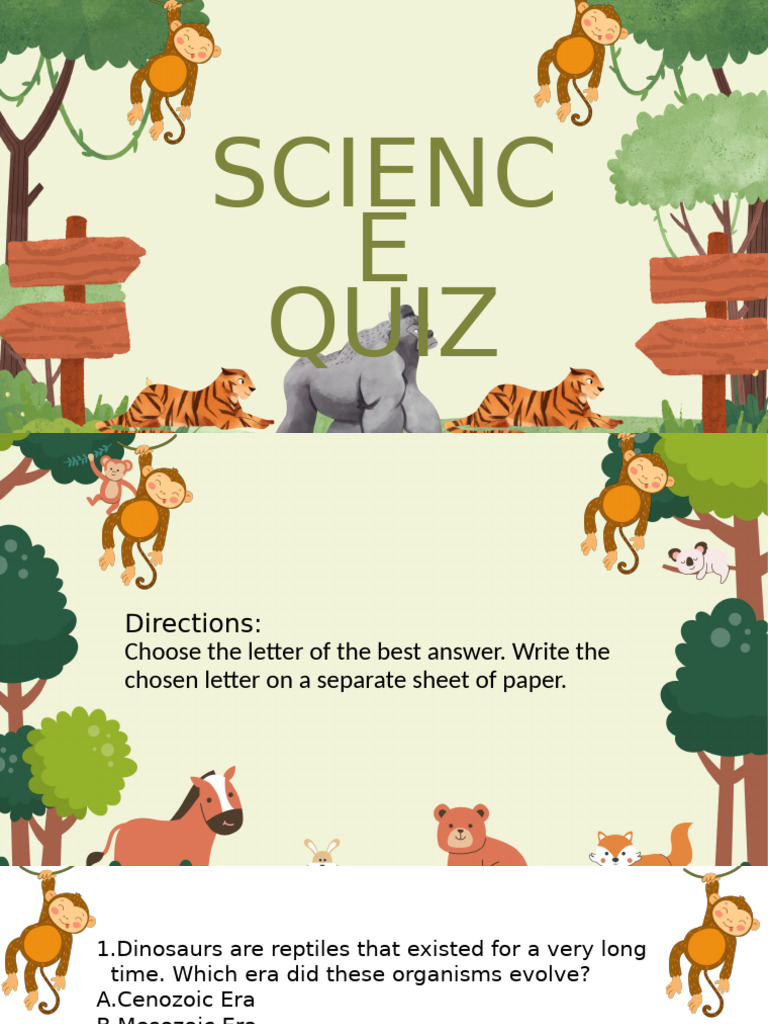 Green Brown Illustration Trivia Quiz Game Presentation | PDF ...