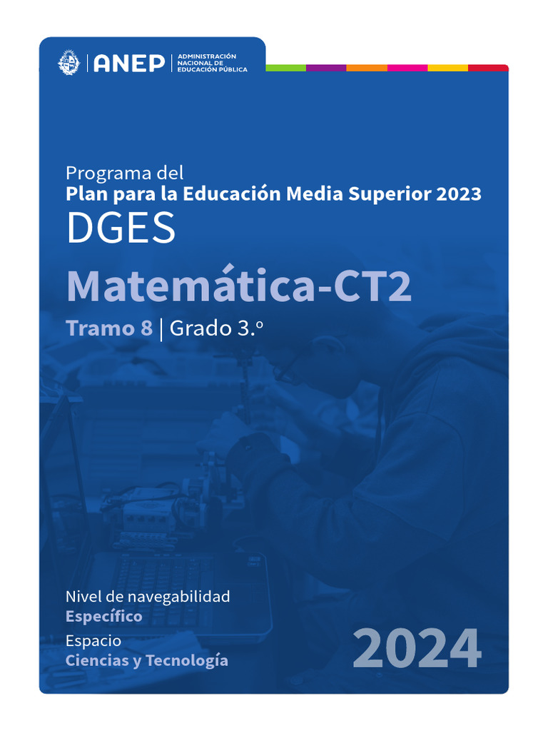 Matemática CT2 3ro DGES EMS | PDF | Geometría | Matriz (Matemáticas)