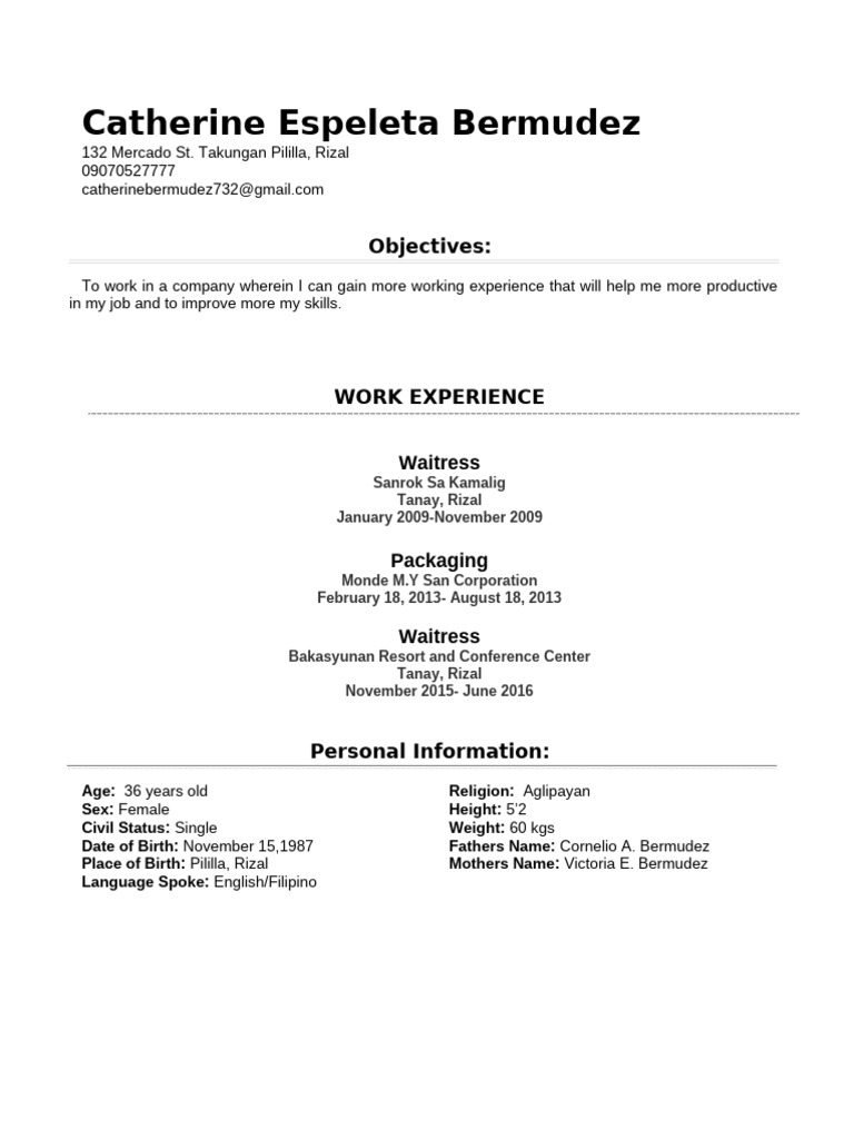 Catherine Espeleta Bermudez CV | PDF
