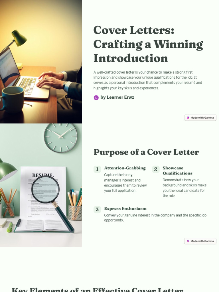 Cover Letter Writing Guide | PDF