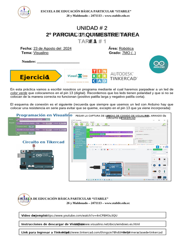 1 Tarea Programacion 7mo | PDF