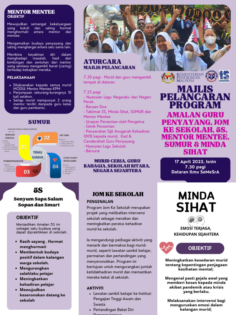 Majlis Pelancaran Amalan Guru Penyayang Brochure | PDF