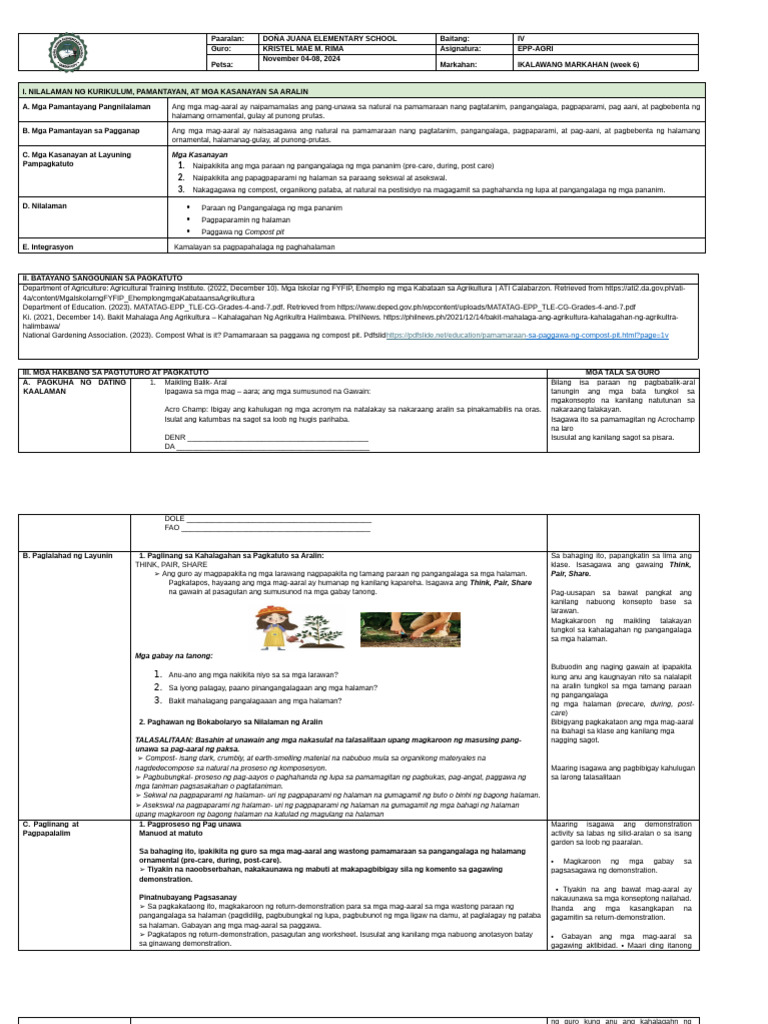 Epp DLL Q2W3 6 | PDF