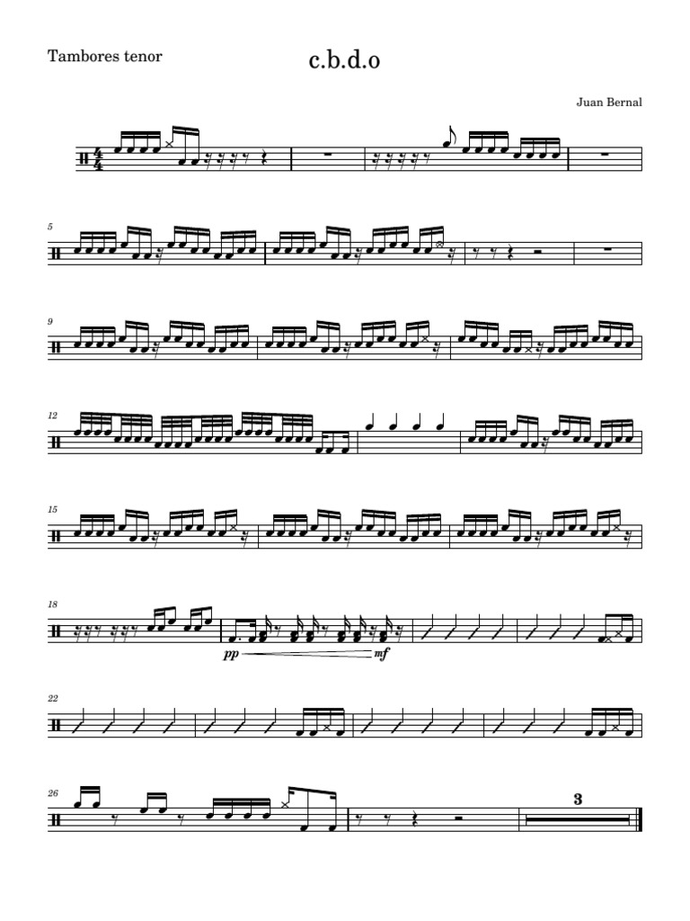 Cbdo-Tambores Tenor | PDF