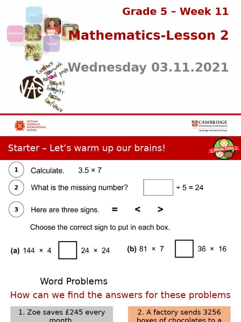 CAP-G5-W11 - Maths-L2-Written Multiplication | PDF | Mathematics CAP-G5-W11 - Maths-L2-Written Multiplication | PDF | Mathematics
