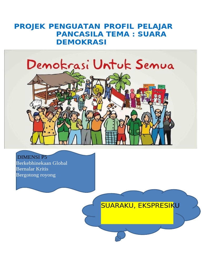 Modul Projek - Suara Demokrasi-Pemilihan Ketua Osis - Fase D - KELAS 7,8,9 | PDF