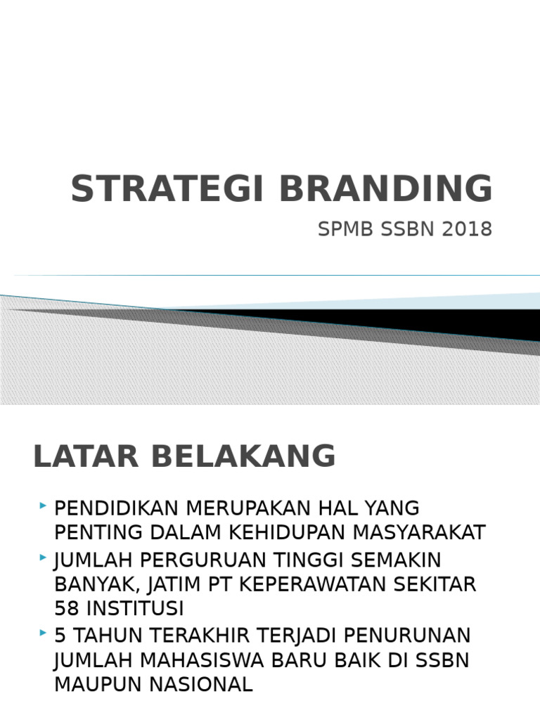 Strategi Branding 2018 | PDF