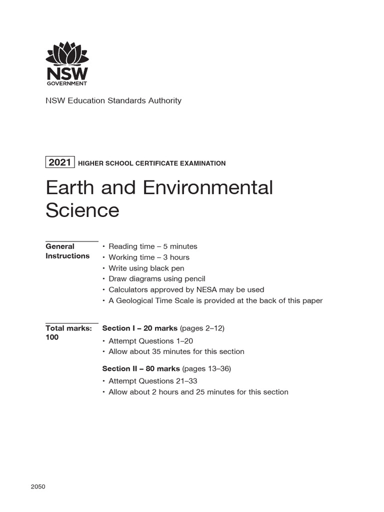 2021 HSC Earth and Environmental Science | PDF | Magma | Volcano
