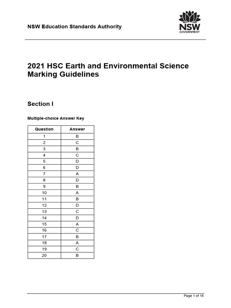 2021 HSC Earth and Environmental Science MG | PDF | Greenhouse Effect ...