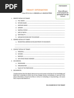 Tenant Information Sheet | PDF