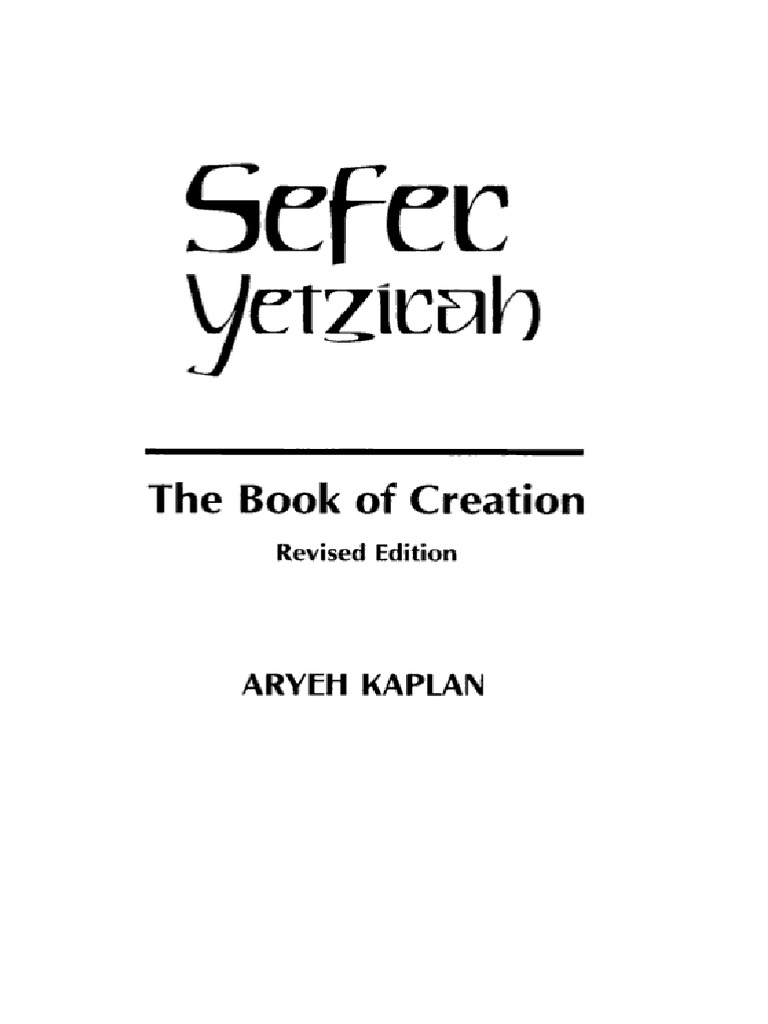 Aryeh Kaplan Sefer Yetzirah | PDF