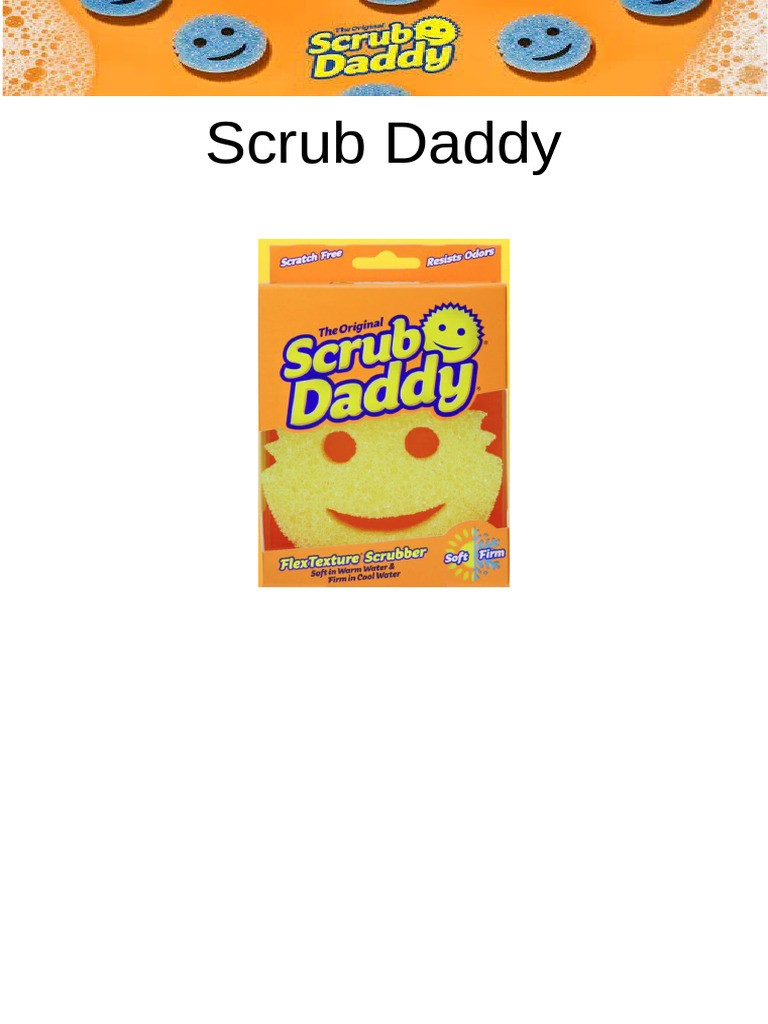 Scrubb Daddy | PDF | Negocios | Hogar, jardinería y bricolaje