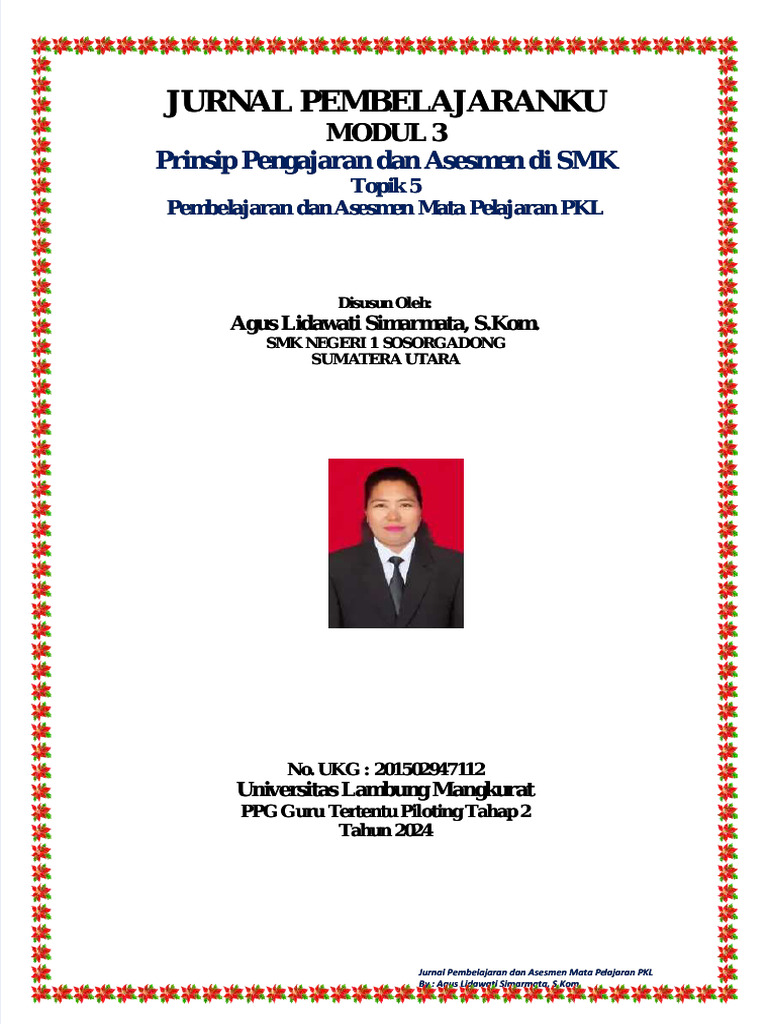 Ju Jur RN Na Al LP Pe em MB Be El La Aja Jar Ra An NK Ku U: PR I Ns I P Pen G Aj Ar Andana Se SM ...