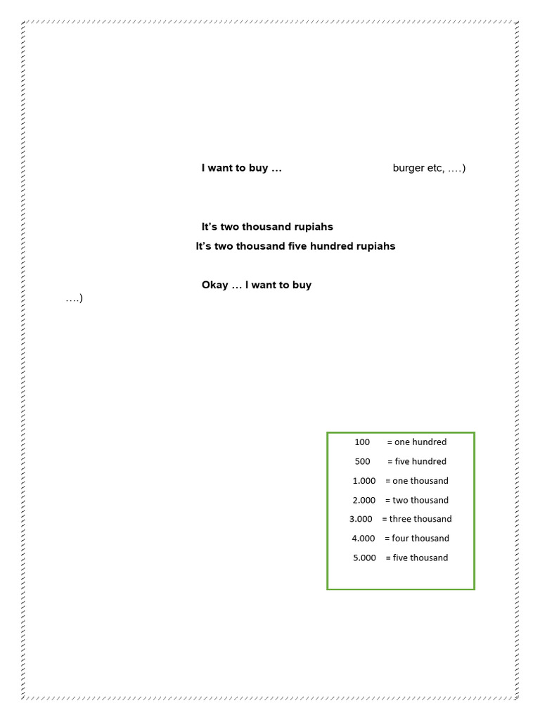 Market Day Conversation | PDF