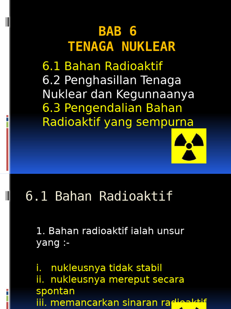Bab 6 Tenaga Nuklear | PDF