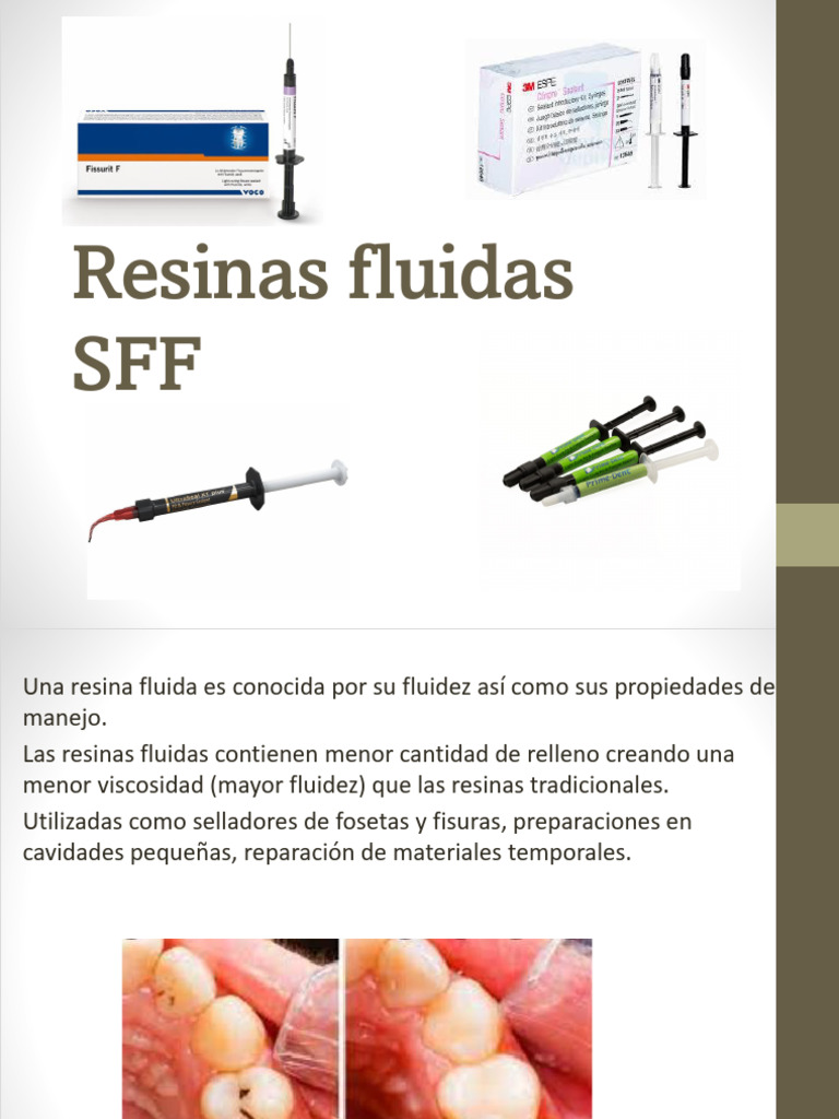 +4.2.3 SFF Resinas Fluidas | PDF | Diente | Esmalte de dientes