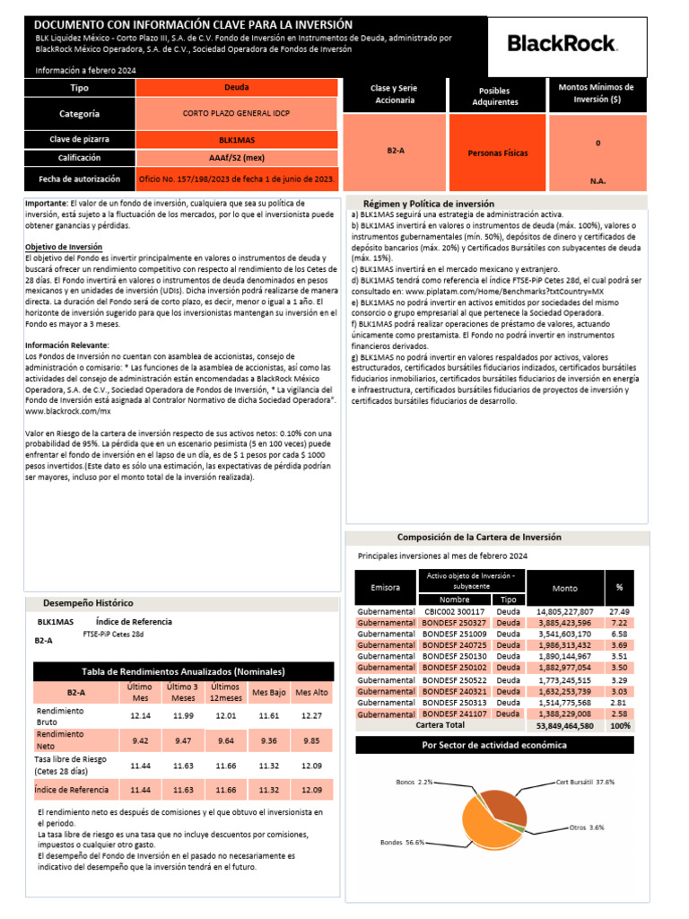 Blk1mas b2 A | PDF | Fondo de inversión | Compartir (Finanzas)