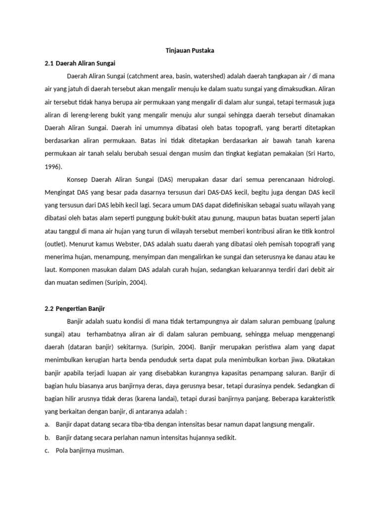 Daerah Aliran Sungai | PDF