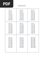 Multiplication Tables 13 to 24 | PDF