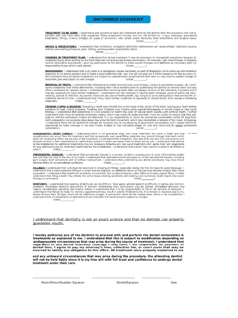 Consent For PDA | PDF