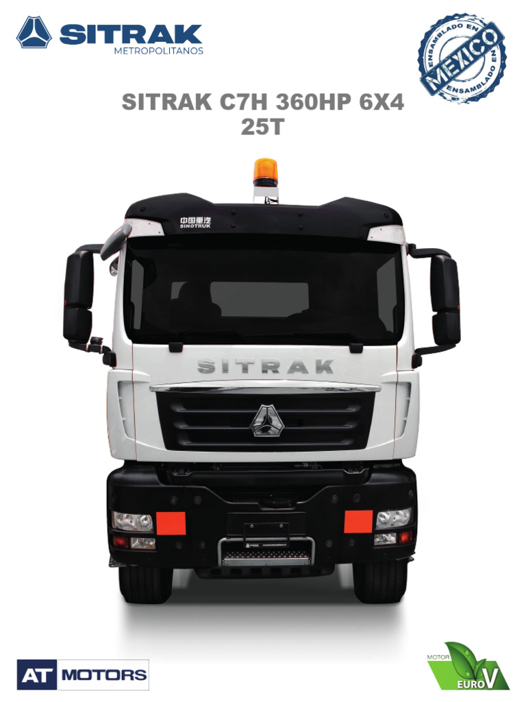 Sitrak C7H 360 HP 6X4 25T | PDF | Eje | Embrague