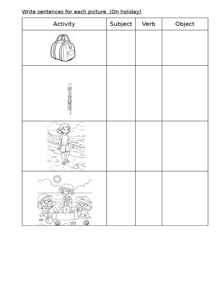 On Holiday - Sentence | PDF