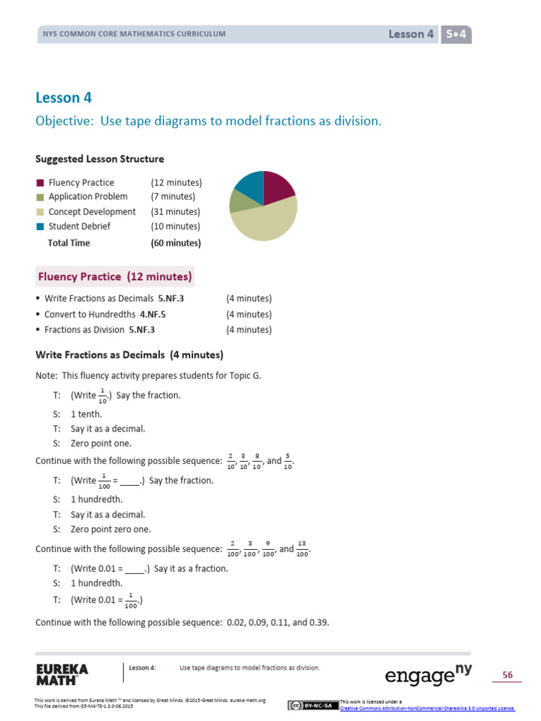 Math g5 m4 Topic B Lesson 4 | PDF | Mathematics | Creative Commons License