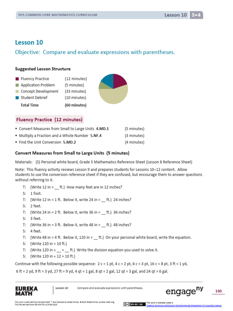 Math g5 m4 Topic D Lesson 10 | PDF | Multiplication | Mathematics