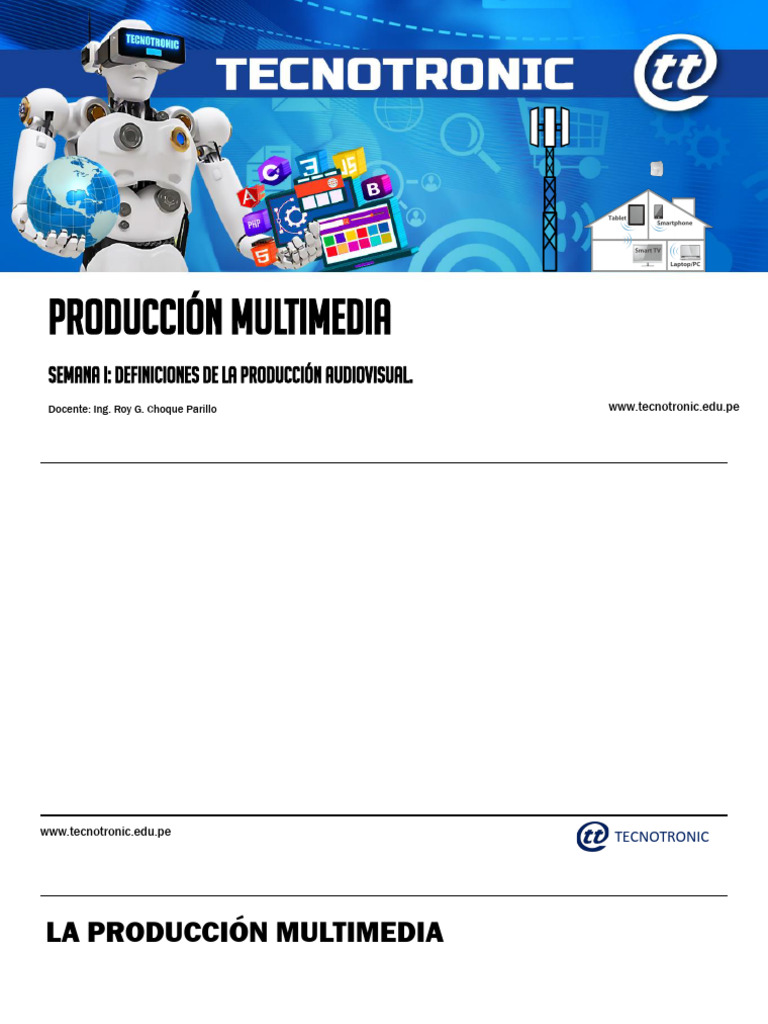Produccion Multimedia 01 | PDF | Multimedia | Tecnología digital