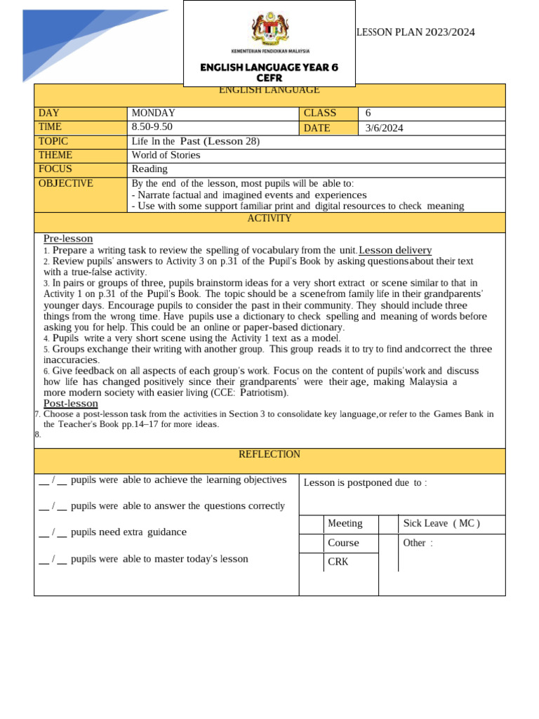 English 6 | PDF | Lesson Plan | Human Communication