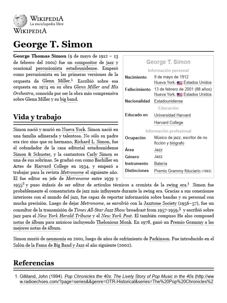 George T. Simon | PDF