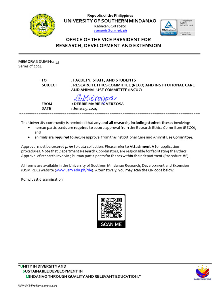 Memo 53 Ethics and IACUC With Attachment and Appendices | PDF | Surgery