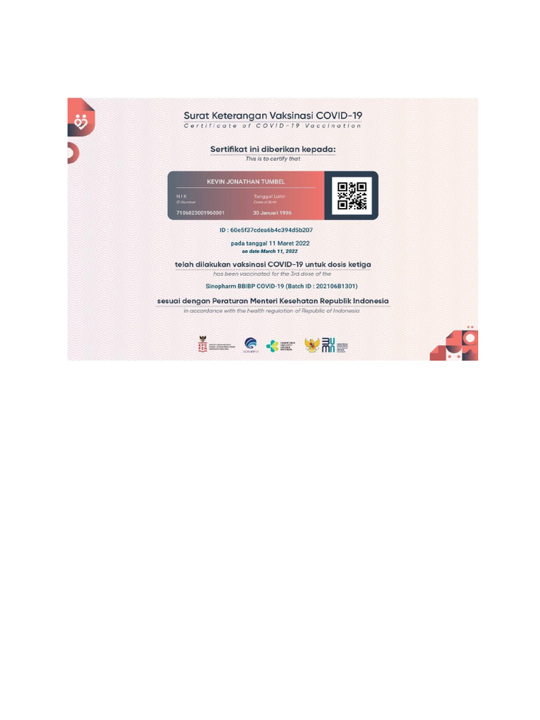 Surat Vaksin | PDF
