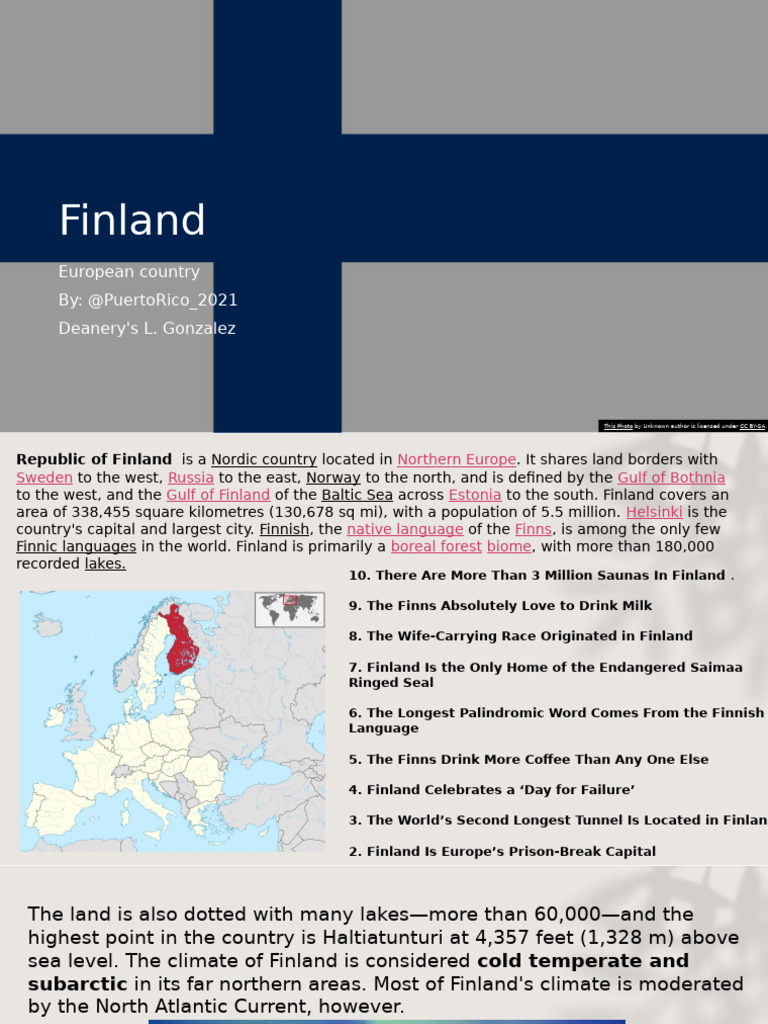 Finlandia | PDF | Finland | Physical Geography
