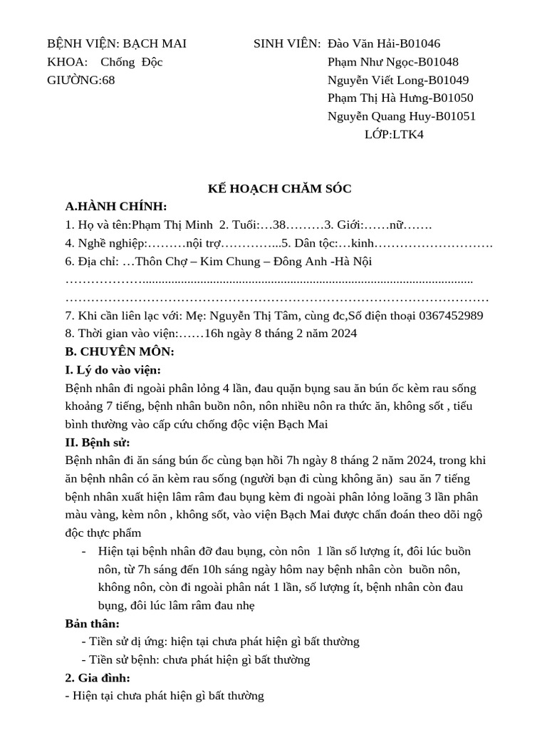 KHCS-cấp cứu chống độc nhóm 3 | PDF